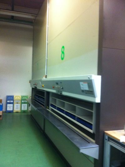 gebrauchte Lagerpaternoster Hänel Rotomat 950