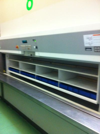 gebrauchte Lagerpaternoster Hänel Rotomat 950