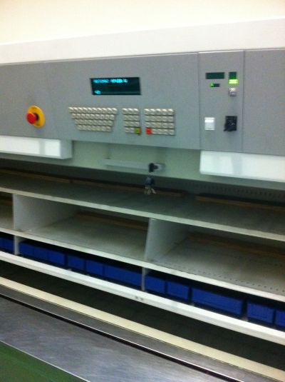 gebrauchte Lagerpaternoster Hänel Rotomat 950