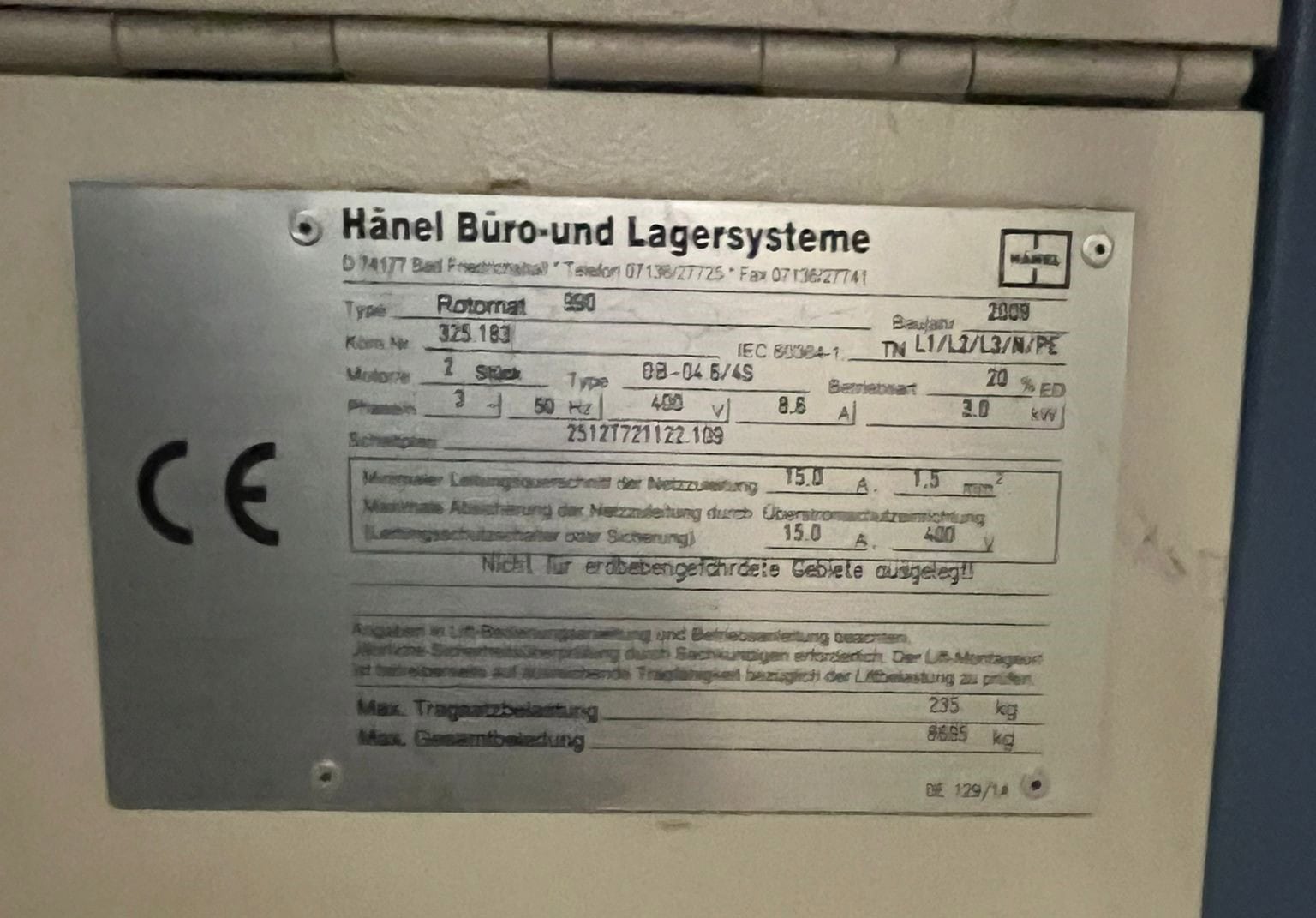 Hänel Rotomat_990_6000x3140_Pos.246 Paternoster – Lagersysteme Paternoster